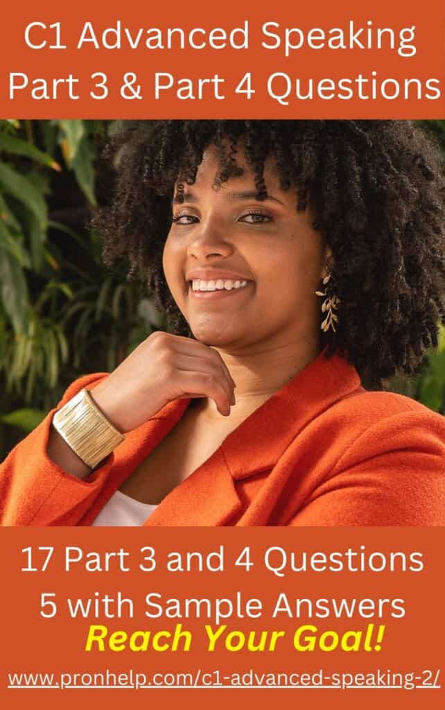 C1 Advanced Speaking Parts 3 & 4: Great Practice Material!